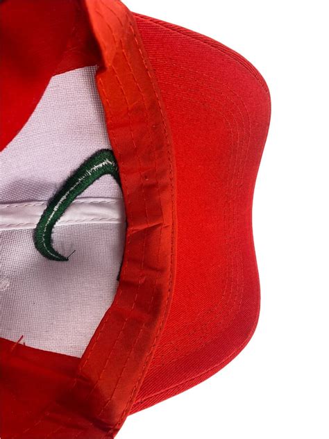 Pokemon Ash Ketchum Red White Hat Cap Embroidery Gree Gem
