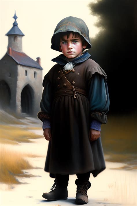 Cartoon Peasant Boy