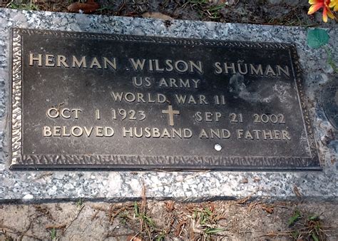 Herman Wilson Shuman M Morial Find A Grave