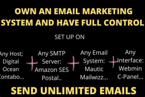 Unlimited Emails Powermta Smtp On Mautic Or Mailwizz Email Marketing