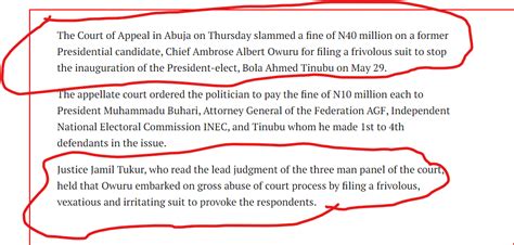 Tinubu Faces Another Legal Battle In Supreme Court Over 2023 Elections