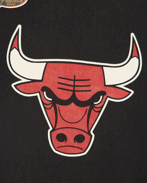 Mitchell And Ness Chicago Bulls Worn Logo Mens T Shirt Negro