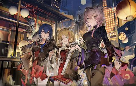 Ch En Swire And Lin Arknights Drawn By Jumbowhopper Danbooru
