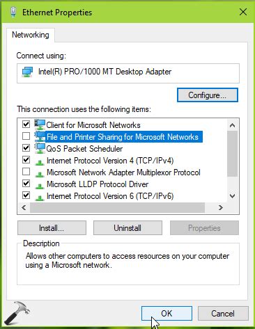 How To Manage File And Printer Sharing In Windows 10