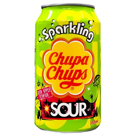 Газировка Chupa Chups SOUR Apple Чупа Чупс з Яблуком та кислинкою 345мл ...