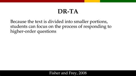 Directed Reading Thinking Activity Comprehension Strategyppt
