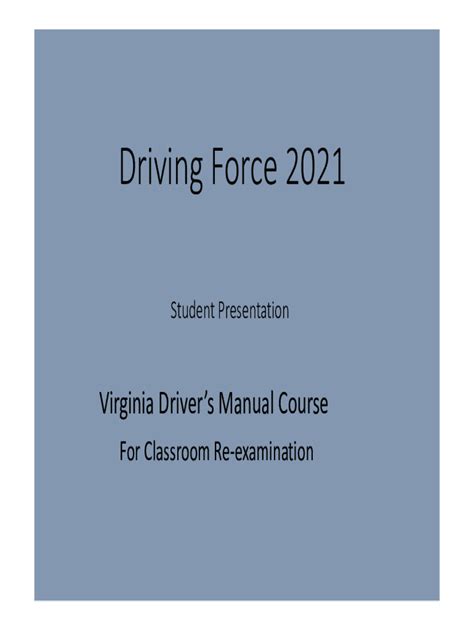 Fillable Online On Line 3x Fail Virginia Drivers Manual Course Fax