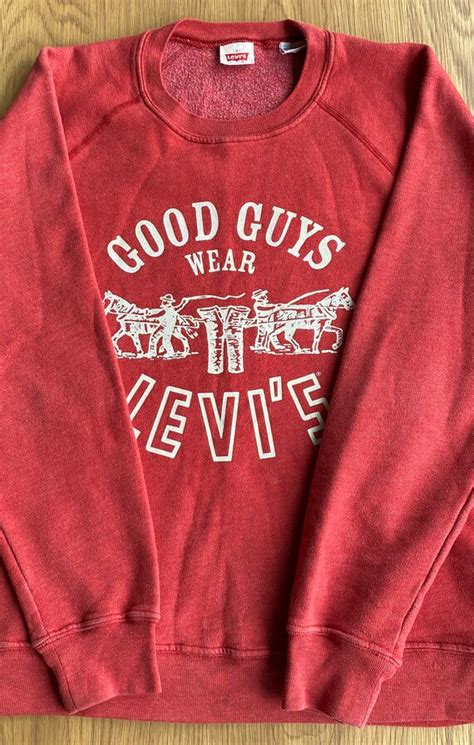 Lvc Levis Vintage Clothing Red Crewneck Sweatshirt M… Gem