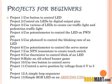 ppt arduino uno projects for beginners powerpoint presentation free