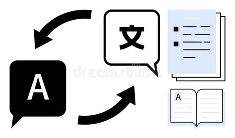 Language Translation Process With Text And Document Communication Flow