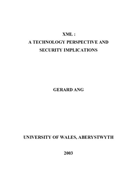 Fillable Online Xml Document Security Based On Provisional