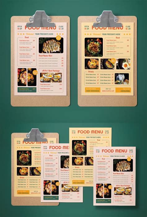 Pin On Food Menu Templates