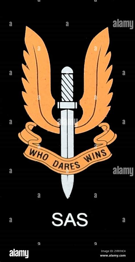 Badge Of The Special Air Service Sas Special Forces Unit Of The