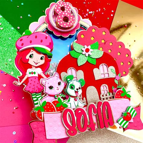 Strawberry Shortcake Cake Topper Strawberry Shortcake Party Rosita