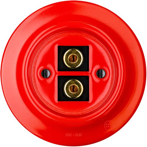 Porcelain Wall Speaker Socket Red Dyke And Dean