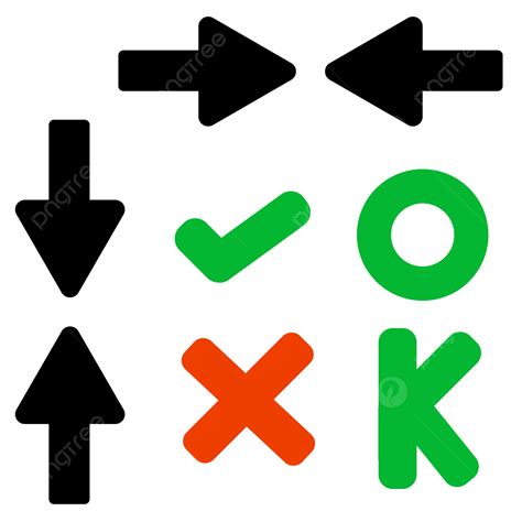 Flechas Izquierda Derecha Arriba Abajo Y Otras Vector Png Flechas