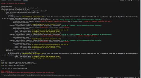 Build Fails When Running Npx Expo Runandroid Rreactnative