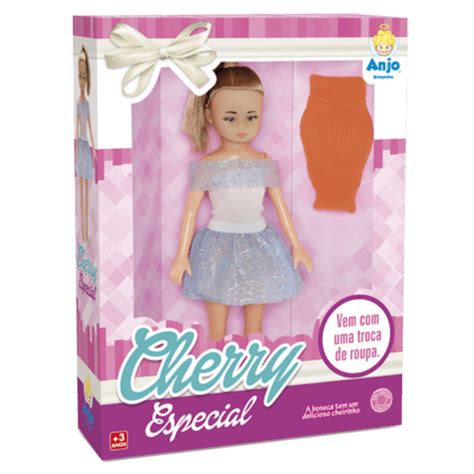 Boneca Infantil Cherry Especial 655 Anjo Casa Freitas