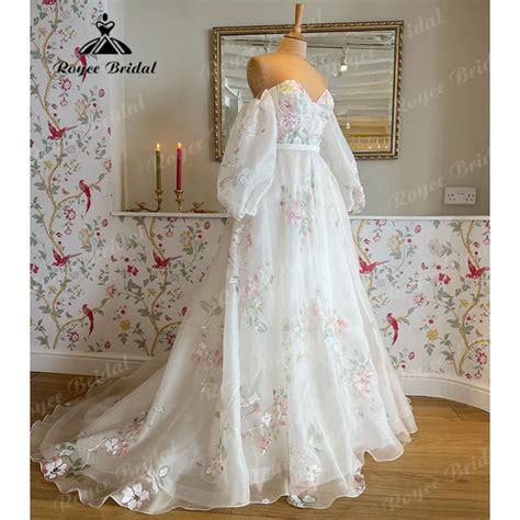 Long Sleeve Split Backless Lace Wedding Dresses Roycebridal Official