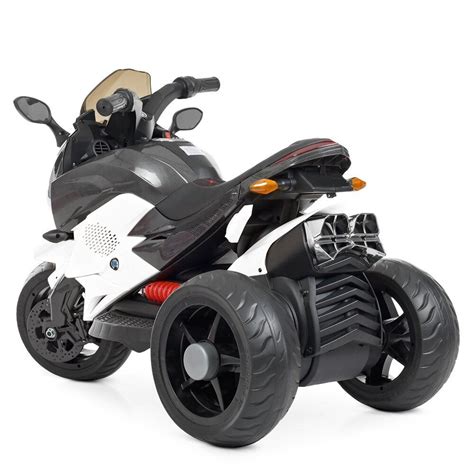 Трёхколёсный мотоцикл Sport Moto белый - Детские электромобили Kidsauto