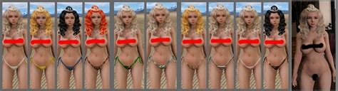 Luna Package Topless New Hair Gta Mods