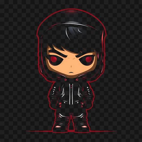Premium Psd Tshirt Design Of Cool Chibi Boy With Slicked Back Hair