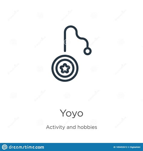 Linear Yoyo Icon From Activity And Hobbies Outline Collection Thin Line Yoyo Vector Isolated On