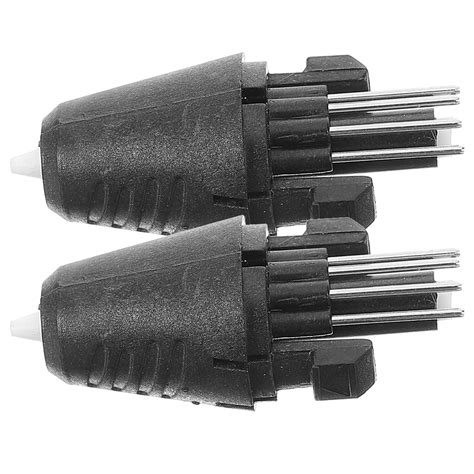 Ptootp 2set 3d Printing Pen Nozzle Black Plastic Printer Head For