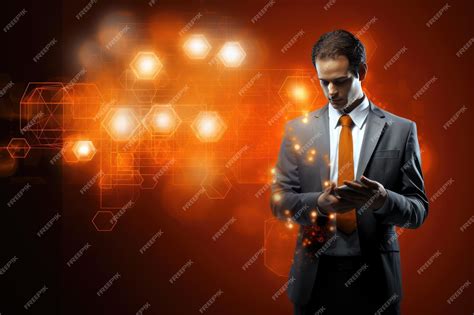 Premium Ai Image Portrait Of A Programmer In The Modern Computer World