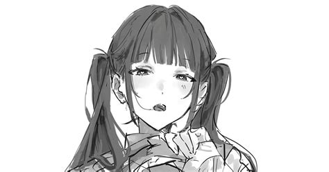 女の子 パッツン前髪貧乳ツインテール2 ポチのイラスト Pixiv