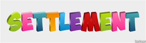 Settlement Text Effect And Logo Design Word