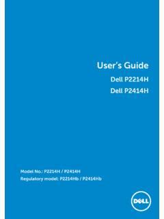 Dell P H Monitor Users Guide Dell P H Monitor User S Guide Pdf PDF PRO