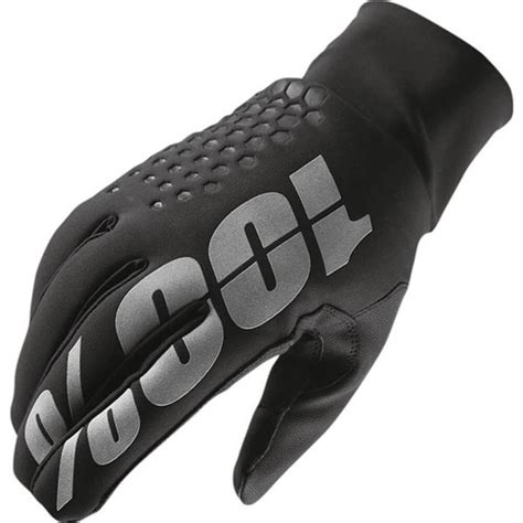 100 Percent Brisker Hydromatic Waterproof Gloves Black Size Xxl