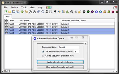 Advanced Multi Row Queue Sequence