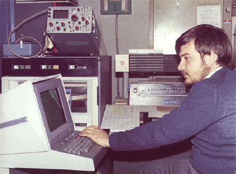 jordi salat working with the ibm 1130 computing system in the early