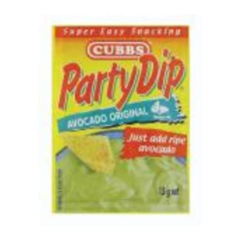 Cubbs Original Recipe Avocado Party Dip 15g Pnp