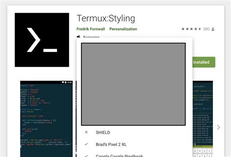 Termux Styling And Others Not Available On Nvidia Shield · Issue 78