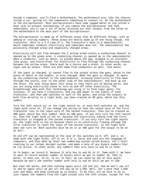 How Computers Count Transcript Pdf Logic Gate Field Effect Transistor