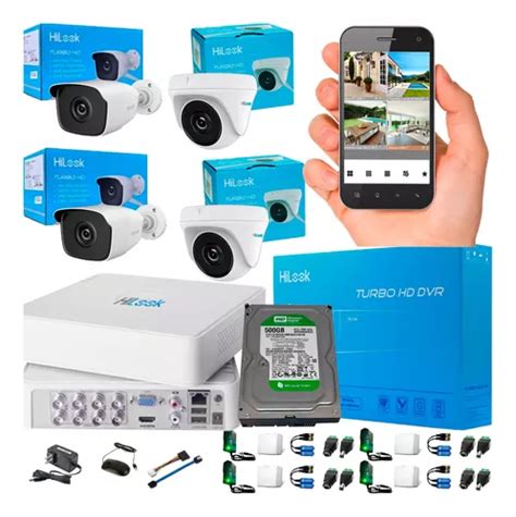 Camaras Hikvision Hilook Dvr 1080 8ch 4cám 1080p Disco
