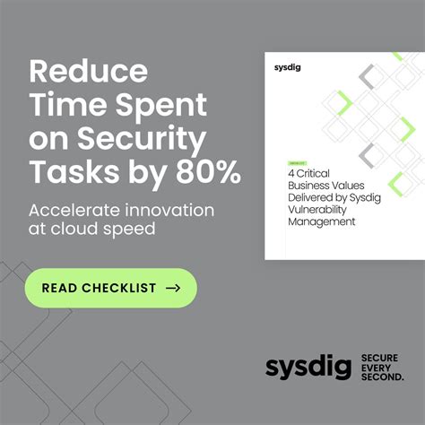 Sysdig On Linkedin 4 Critical Business Values Delivered By Sysdig