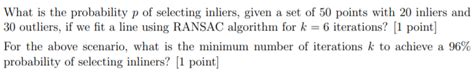 Solved While Using Ransac Algorithm To Fit A Set Of Points