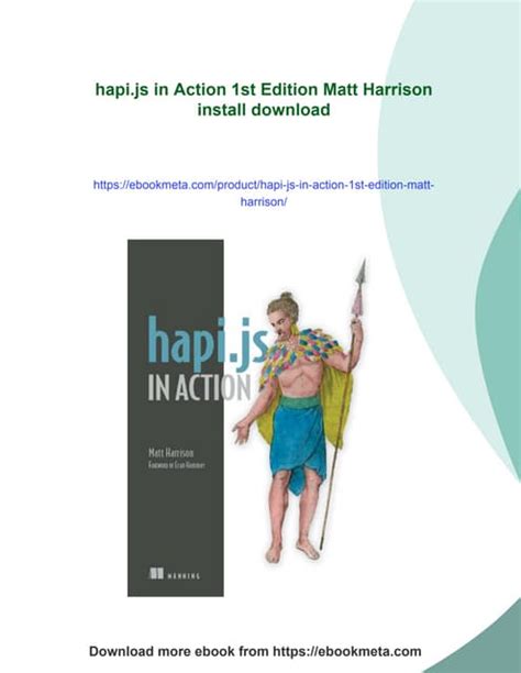 Hapijs In Action 1st Edition Matt Harrison Pdf