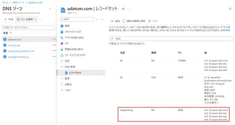 サブドメインを委任する Azure Dns Microsoft Learn
