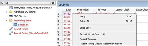 Fpga Report Entire Failing Path In Quartus Electrical Engineering
