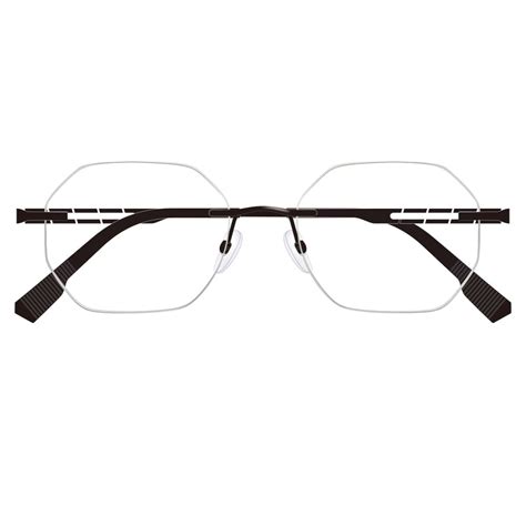 Prescription Eyeglasses Pure Titanium Rimless Rx Glasses Women Men