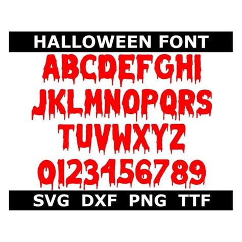 Halloween Font Svg Ttf Monster Font Dripping Font Spooky Inspire Uplift