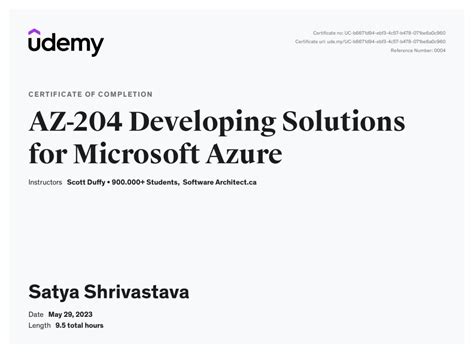 Udemy Course Completion Certificate Satya Prakash