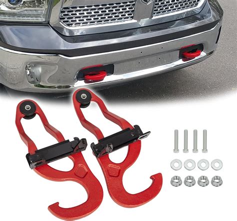 Fafern Heavy Duty Front Tow Hooks Fit For 2009 2019 Dodge