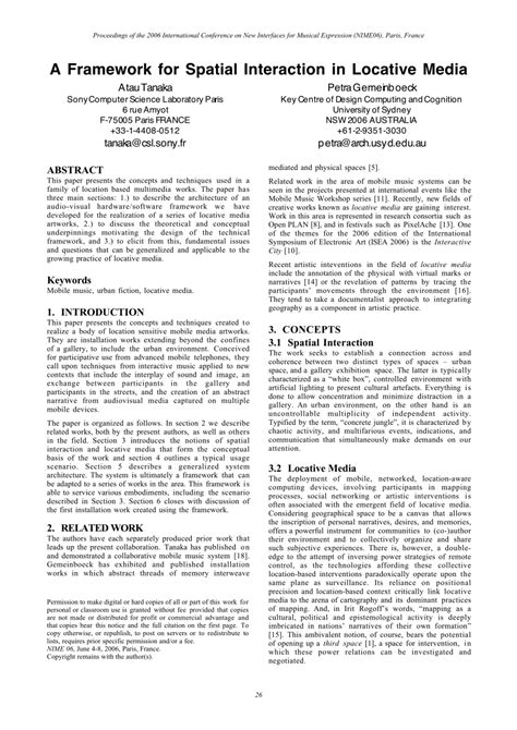 pdf a framework for spatial interaction in locative media