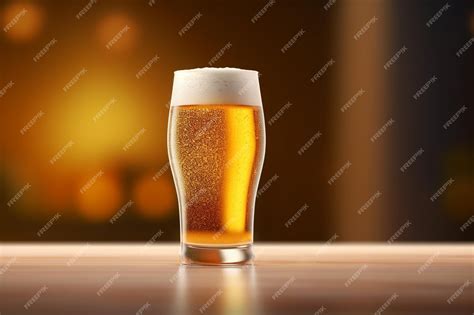 Premium Ai Image Luxury Glass Of Beer On Table